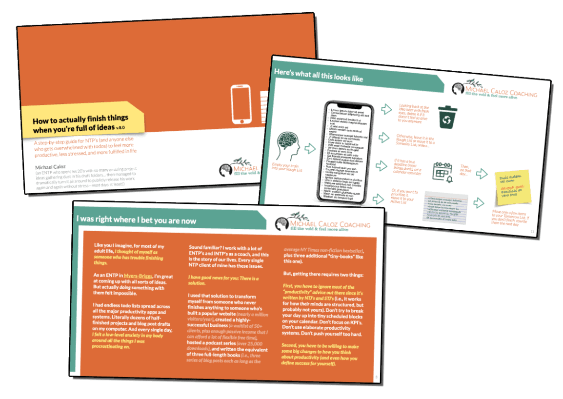 "Tiny-Book": How to actually finish things when you’re full of ideas ...